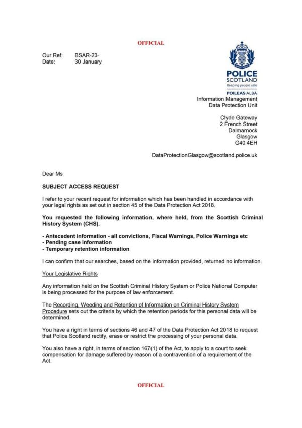 Police Letters - Apostille Service