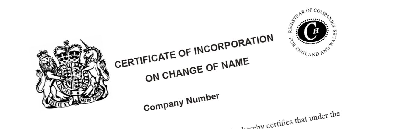 Apostille a Company Name Change Certificate - Apostille Service